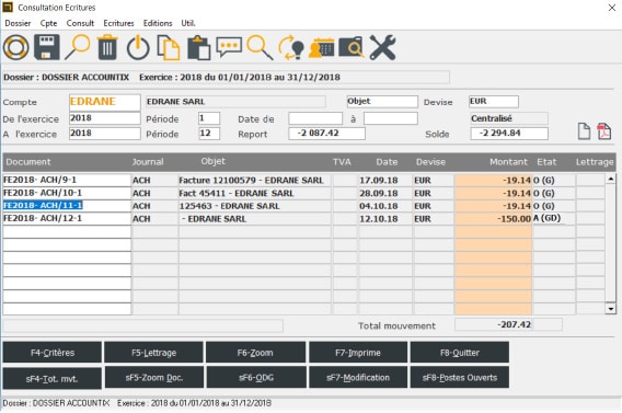 Visualisation d’un document comptable - Infodata-Group